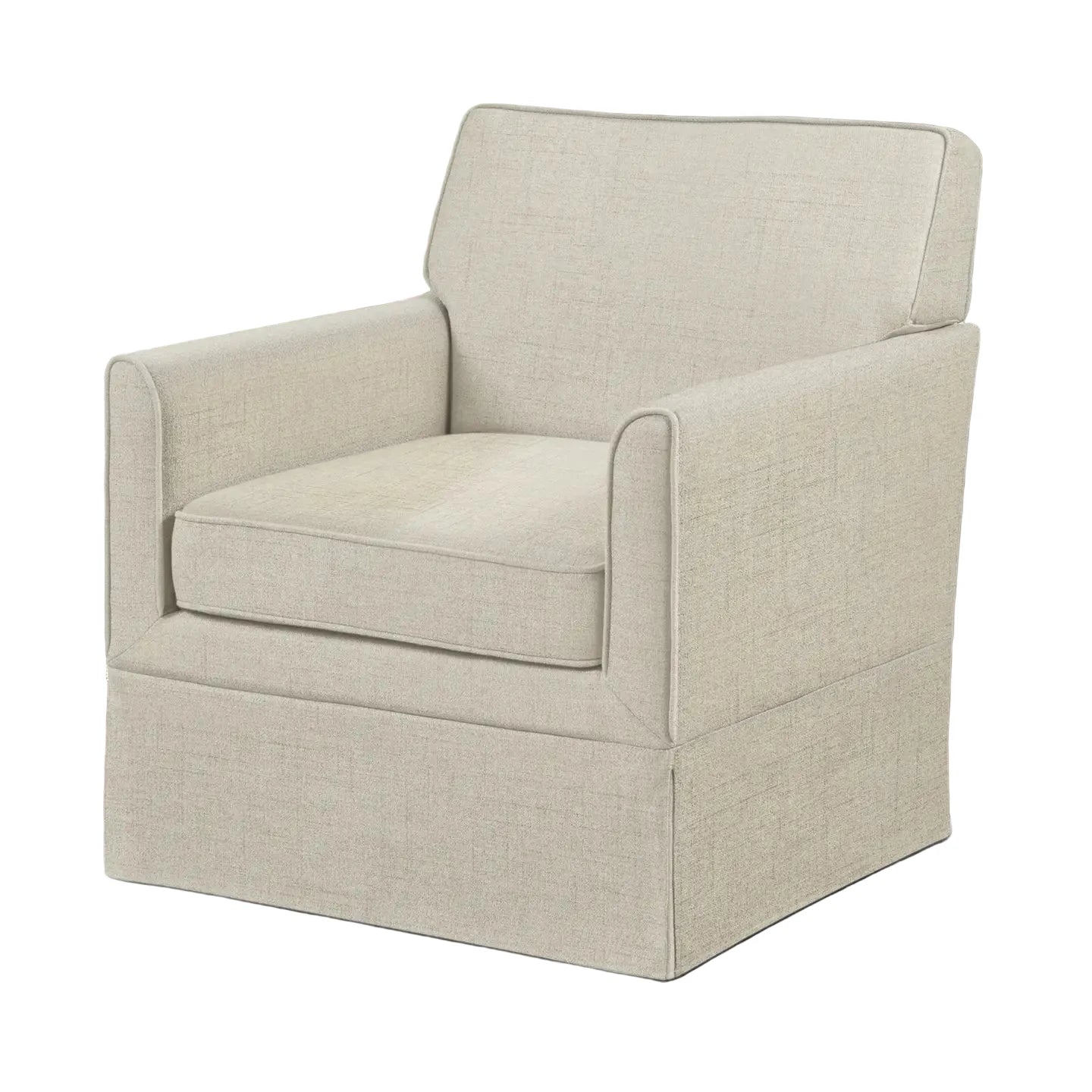 Tailored Skirted Swivel Chair | Process Home