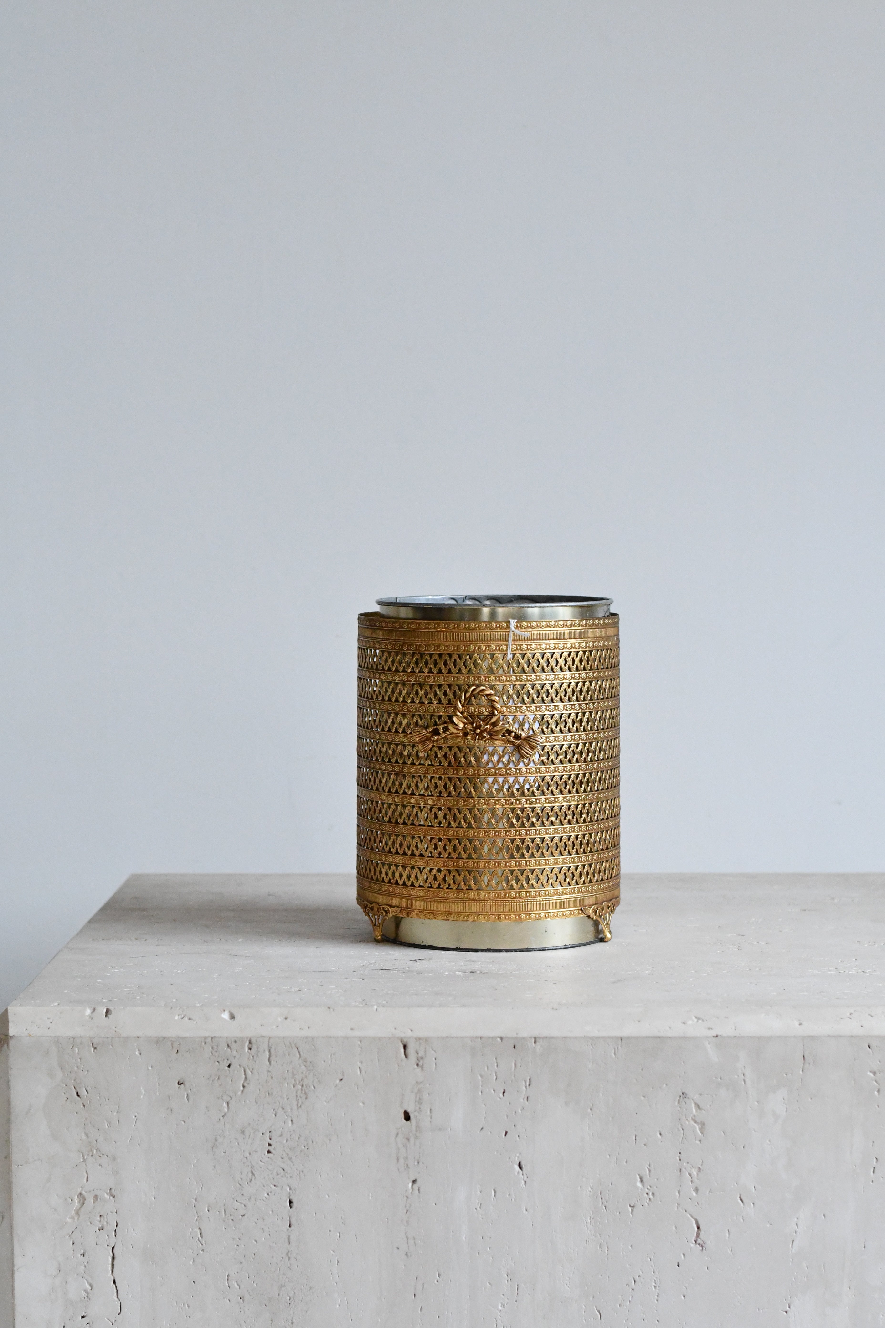Hollywood Regency Trash Bin Cover | Process Home