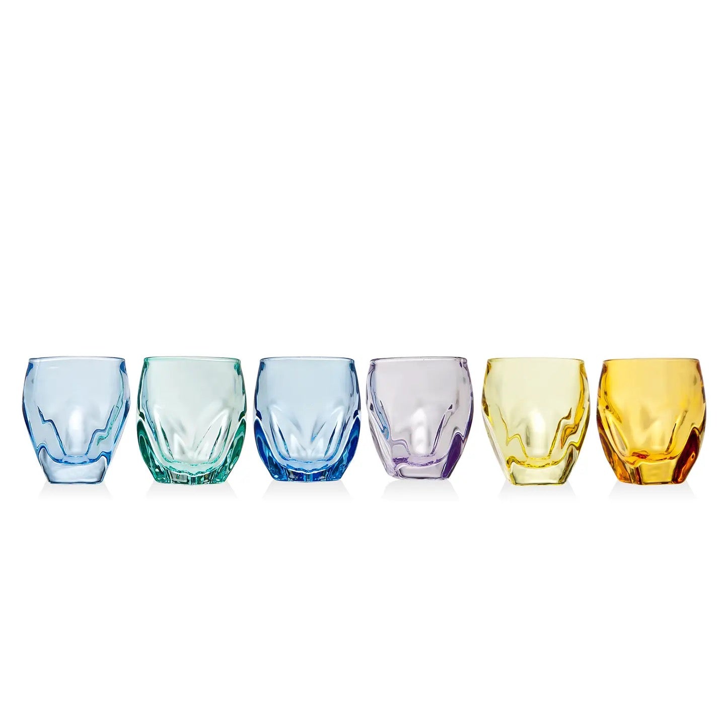 Set of Six Colored Shot Glasses | Process Home
