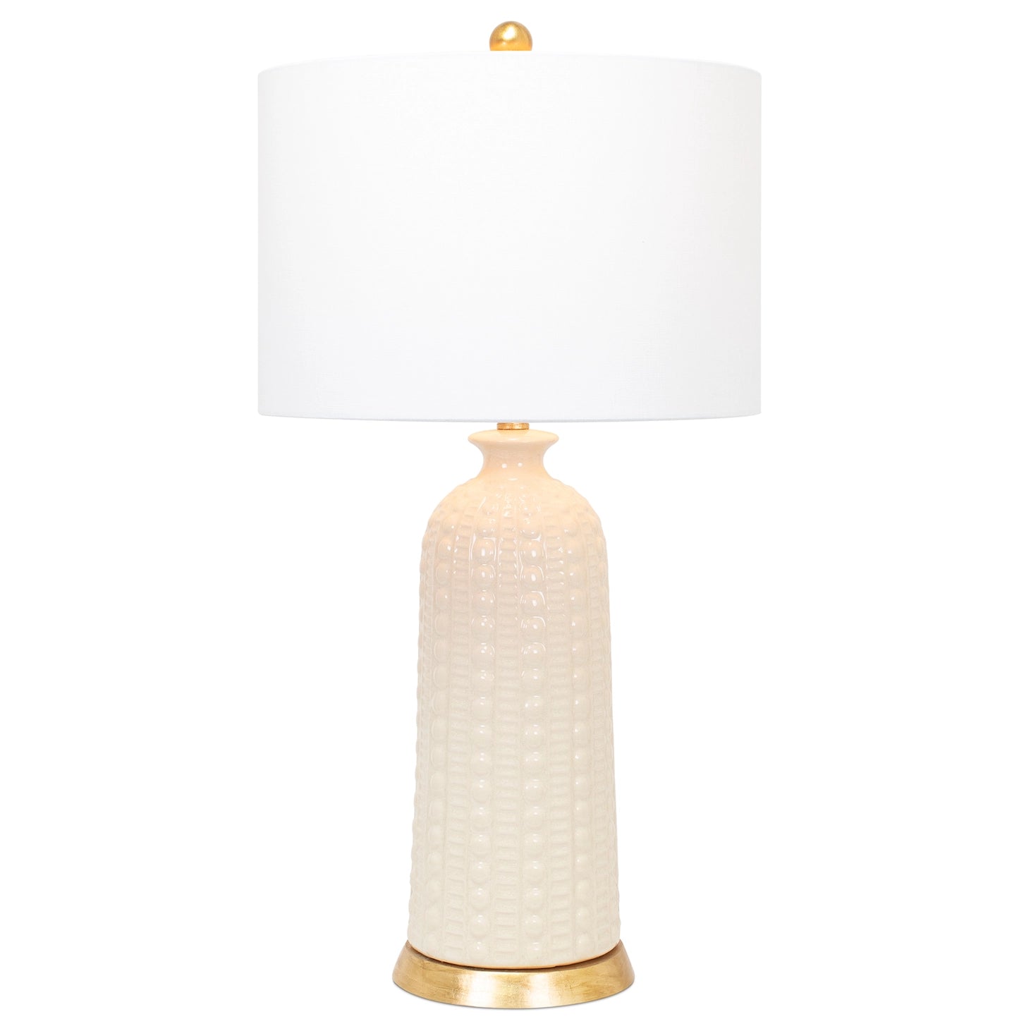 Melrose Table Lamp- Off White (Base/Harp/Finial Only) | Process Home